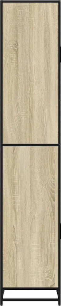 Koupelnová skříňka dub sonoma 35x37,5x188,5 cm kompozit a kov 3300881