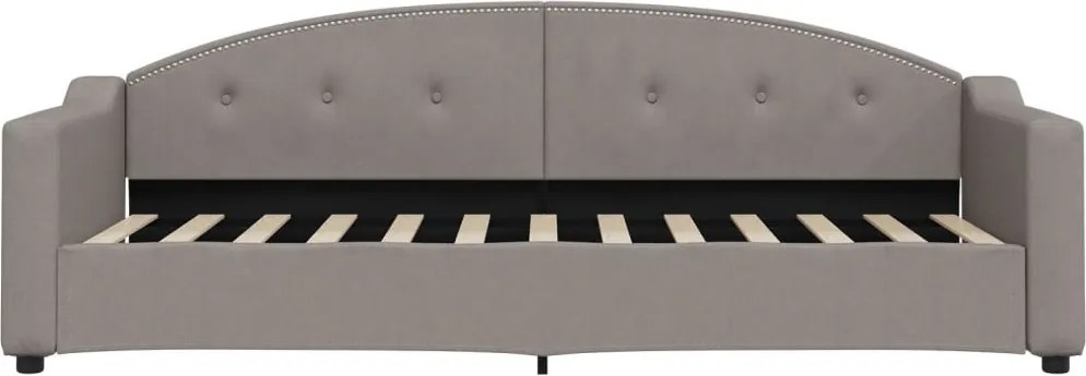 Válenda s matrací taupe 80 x 200 cm textil 3197510