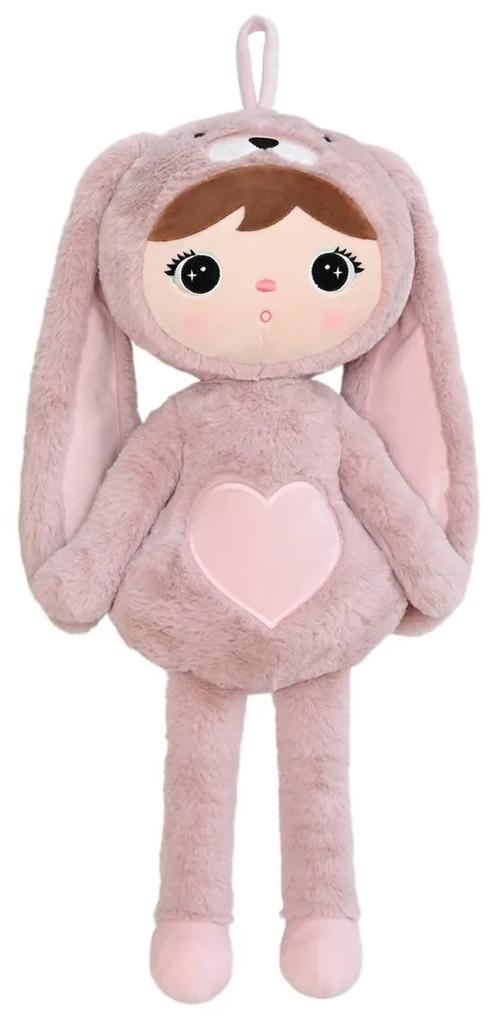 Panenka králík růžový XL 70 cm
