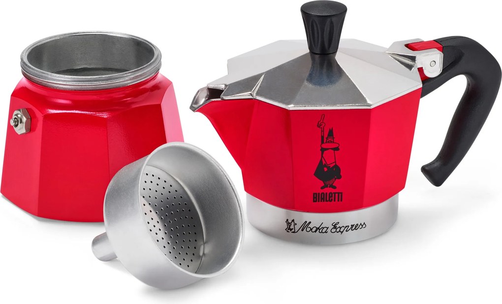 Bialetti Moka Express, 130 ml, červená