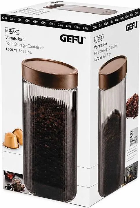 Gefu dóza Bokaro s dřevěným víčkem 1500 ml
