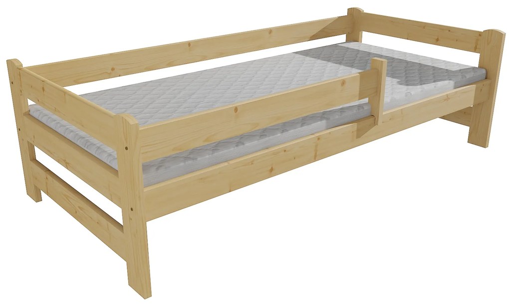 Vomaks Dětská postel DP 019 se zábranou Rozměr: 70 x 160 cm, Barva: barva bílá