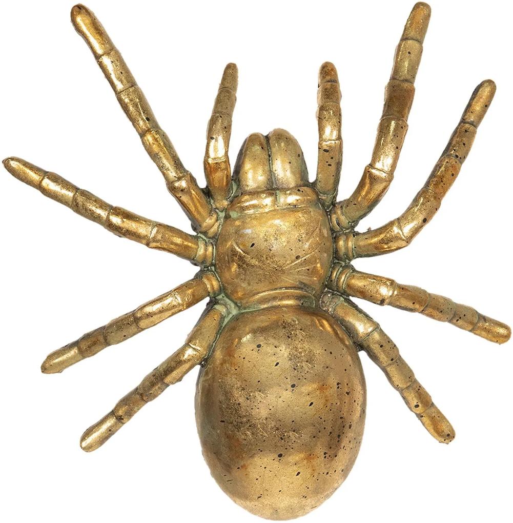 Zlatá dekorace pavouk - 21*22*6 cm