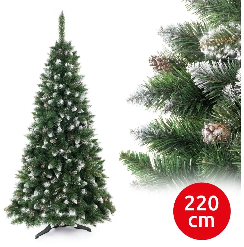 Vánoční stromek CRISTAL SILVER 220 cm borovice