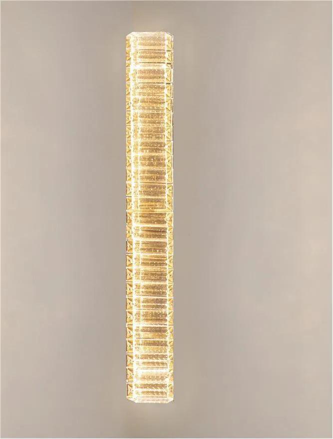 Nova Luce Nástěnné designové svítidlo Aurelia, d. 60cm, zlaté