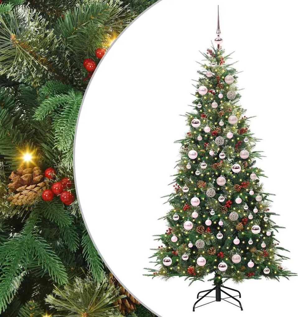Umělý Skládací Vánoční Strom s stojanem Zelená 180 cm PE a PVC 3397421