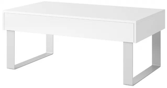 Gibmeble konferenční stolek Calabrini barevné varianty bílá lesklá / bílá