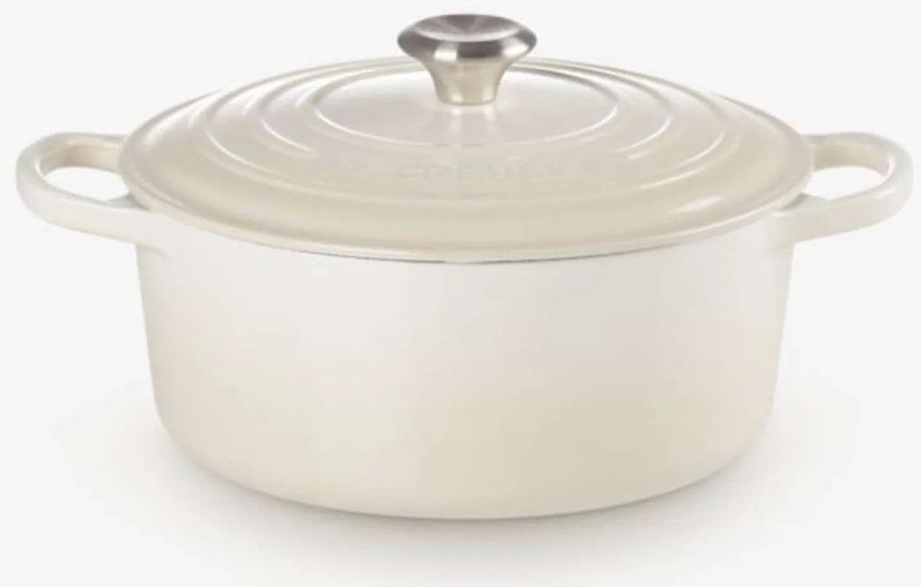 Le Creuset Signature - Pekáč kruhový s poklicí, objem 5,3 l, meringue 21177267164430