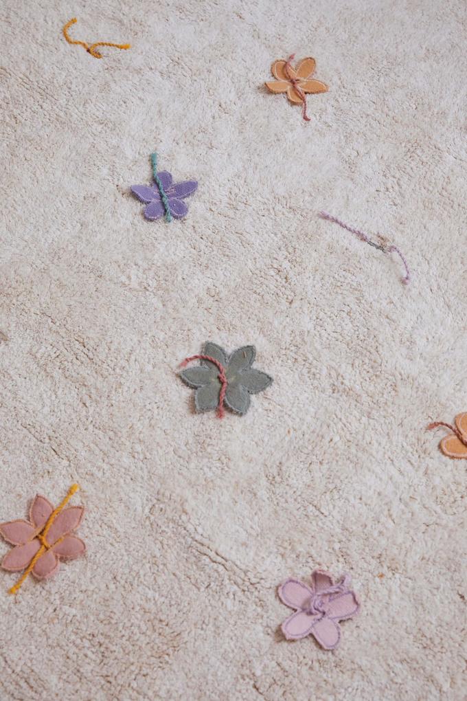 Hrací koberec flora béžový MUZZA