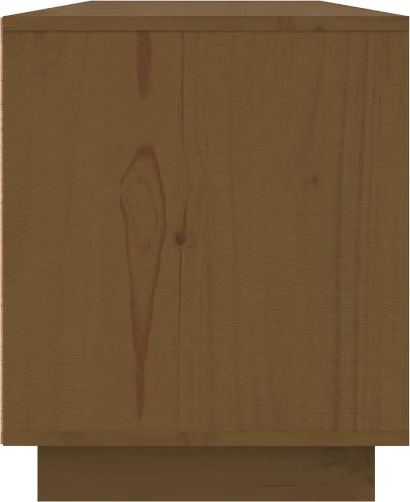 vidaXL TV skříňka 156 x 37 x 45 cm masivní borové dřevo [814397] Barva: Bílá