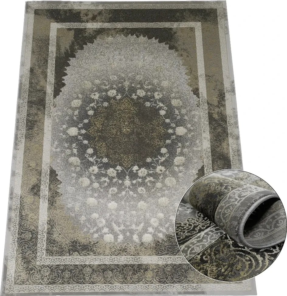 BE Koberec Deluxe 9091 BEIGE - béžový obdélníkový Rozměr: 60x100 cm