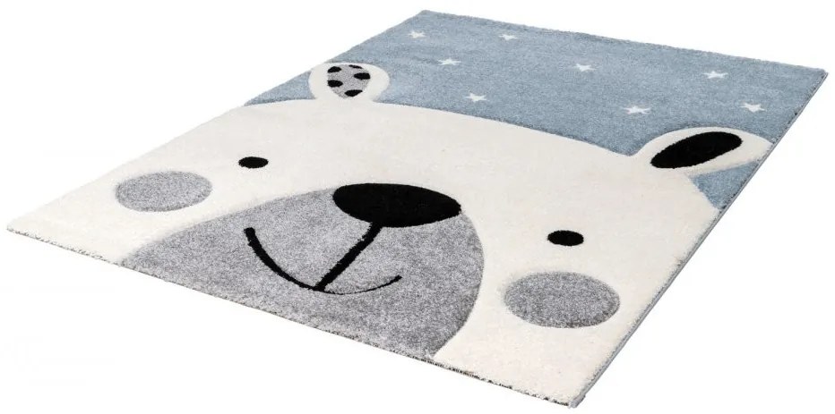 Lalee koberce AKCE: 80x150 cm Dětský kusový koberec Amigo 323 blue - 80x150 cm