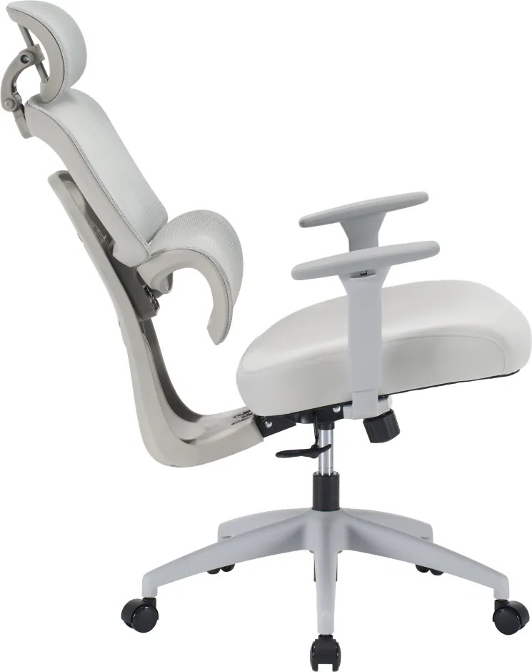Ergonomická kancelářská židle NEONIT - šedá síťovina / nosnost 150 kg