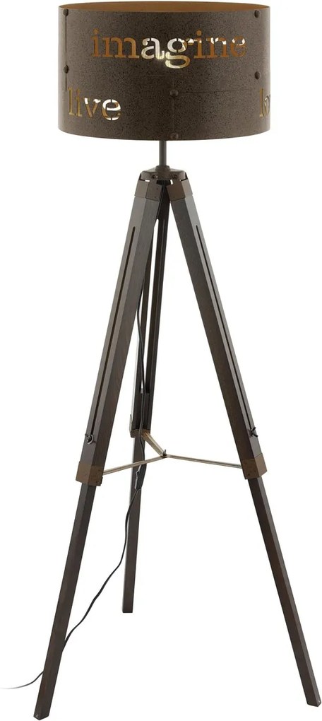 Eglo 49793 COLDINGHAM - Vintage stjací lampa s dřevěnou trojnožkou 145cm