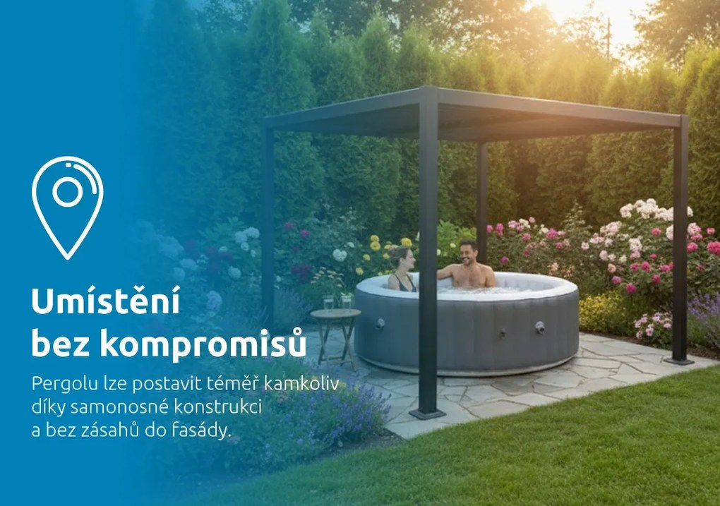 Bioklimatická pergola Marimex 3x4 m | 11640722