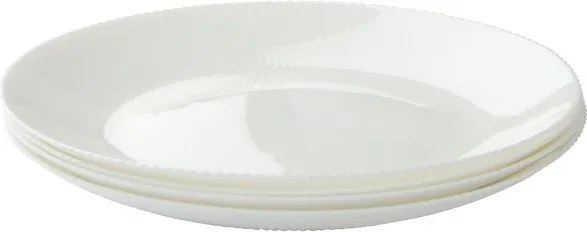 Bílé skleněné talíře v sadě 4 ks ø 25 cm Alessia – Jotex