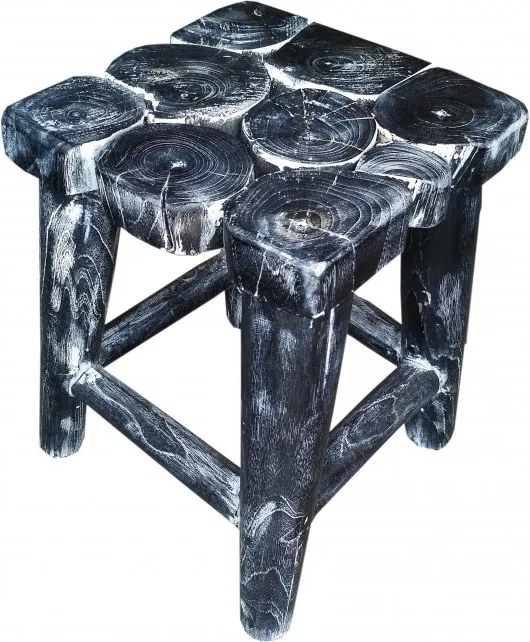 4U design s.r.o. Teak - stolička fossill povrch
