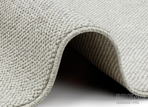 Breno Kusový koberec LOOM 4300 Silver, 60x100 cm, Šedá/Stříbrná