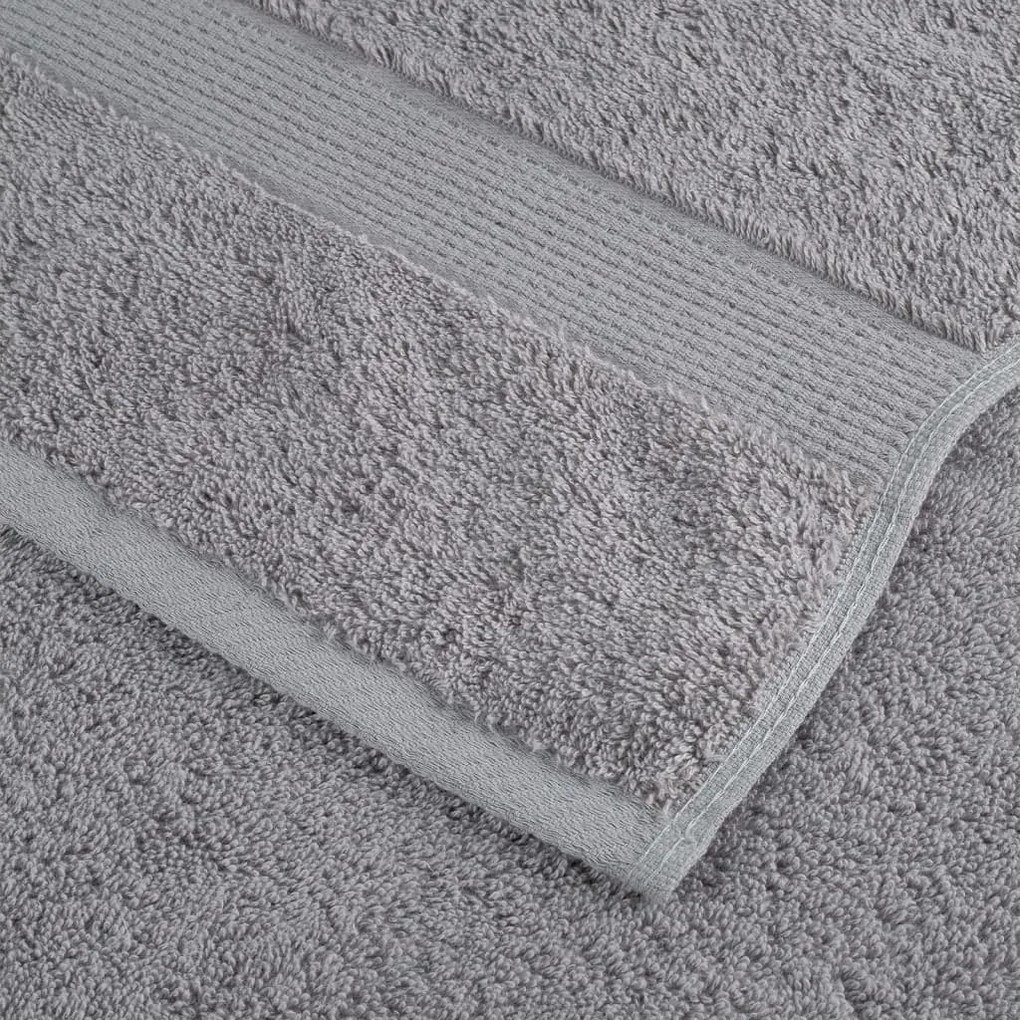 Prémiové osušky SOLUND 10 ks šedé 100x150 cm 600 g/m² 137313