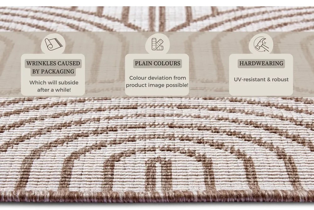 Hnědý venkovní koberec 80x150 cm Pangli Linen – Hanse Home