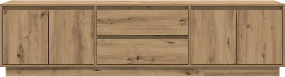 TV skříňka s LED osvětlením dub artisan 193,5x41x50 cm 3328443