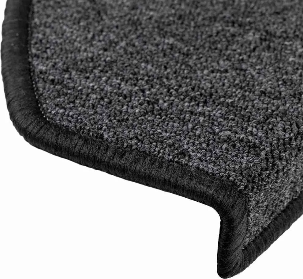 Schodové rohože 30 ks 65 x 24 x 4 cm antracitové, půlkulaté, velké 3365749