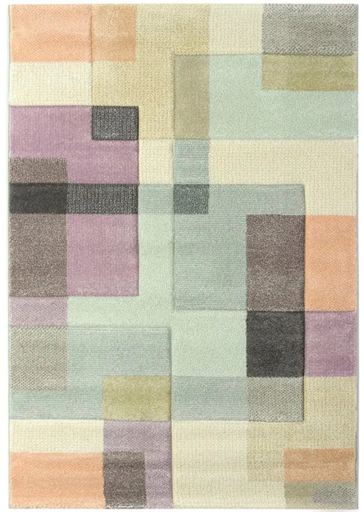 Medipa (Merinos), Kusový koberec Pastel/Indigo 22798/110, 80x150, vícebarevná, kancelář