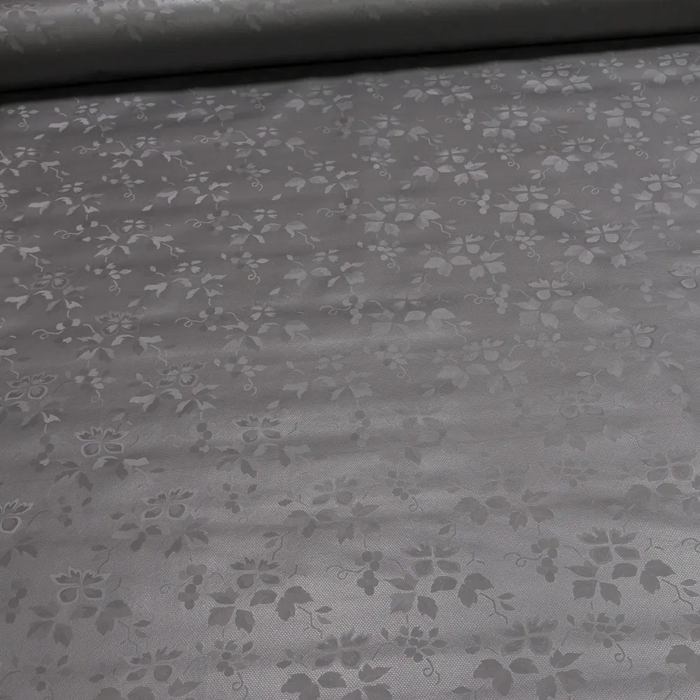 Ergis ubrus PVC s textilním podkladem 5656004, šedý damaškový vzor, š.140cm (metráž)