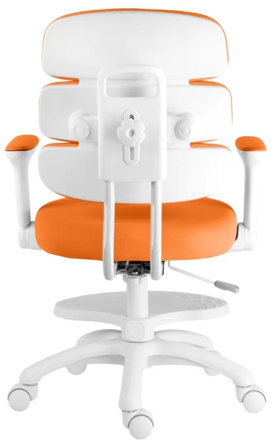 Dětská rostoucí židle Neoseat KIDDY THREE — látka, pratelný potah, oranžová