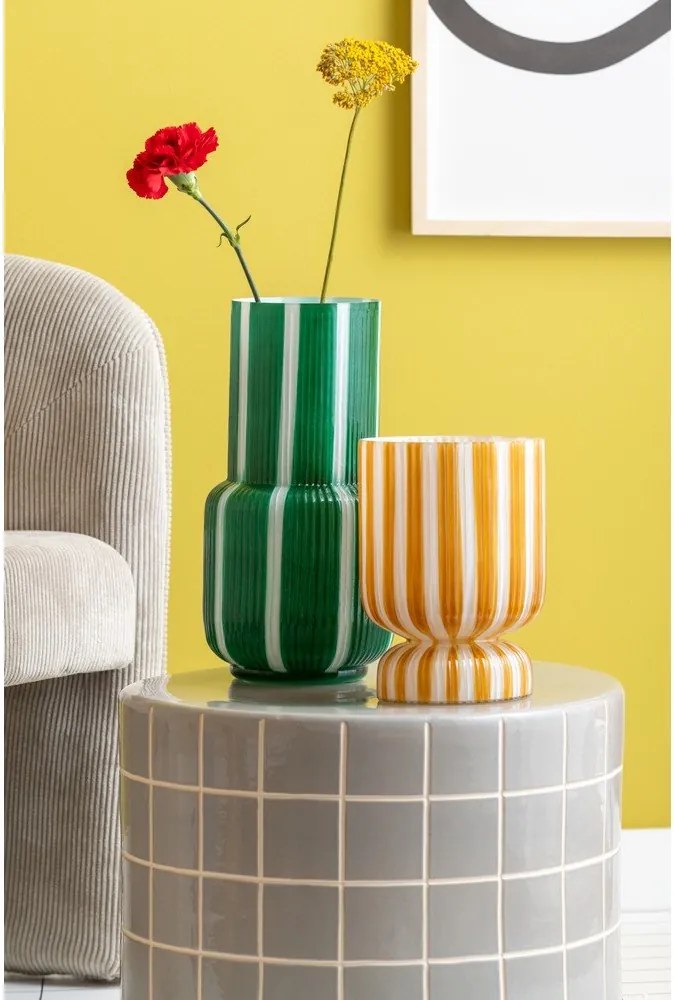 Keramický kulatý odkládací stolek ø 33 cm Retro Tiles – Leitmotiv