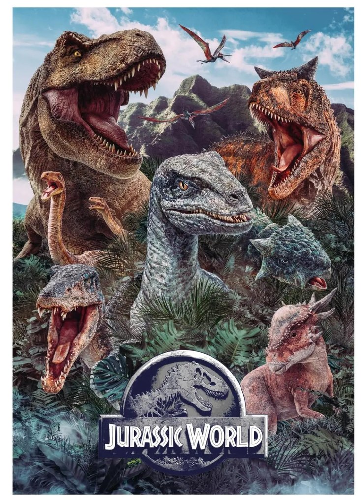 Dino Puzzle Jurský svět 500 dílků 33x47cm v krabici 23x34x3,5