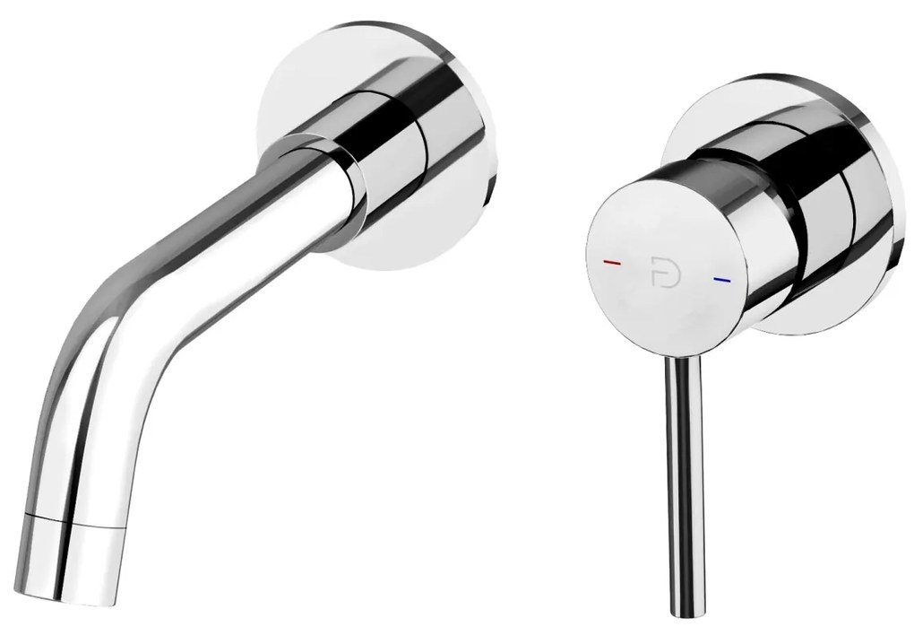 F-Design Flusso, podomítková umyvadlová baterie, chrom lesklý, FD1-FLS-3PA-11