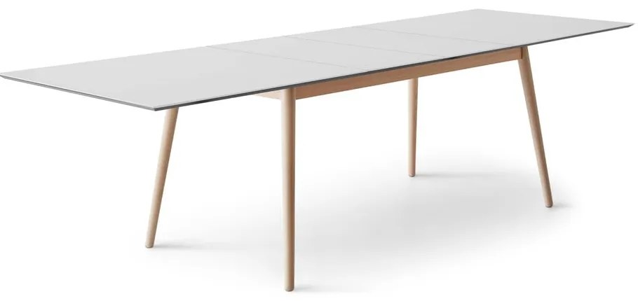 Rozkládací jídelní stůl s bílou deskou a přídavnou deskou 100x210 cm Meza – Hammel Furniture