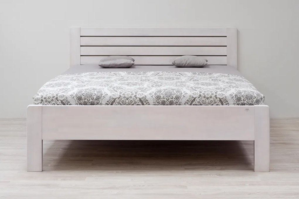 BMB Sofi Lux XL postel - buk Moření: Bordó, Provedení: oblé, Rozměr: 180 x 200 cm