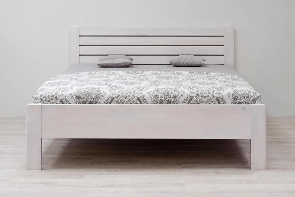 BMB Sofi Lux XL postel - buk Moření: Šedá, Provedení: ostré, Rozměr: 180 x 200 cm