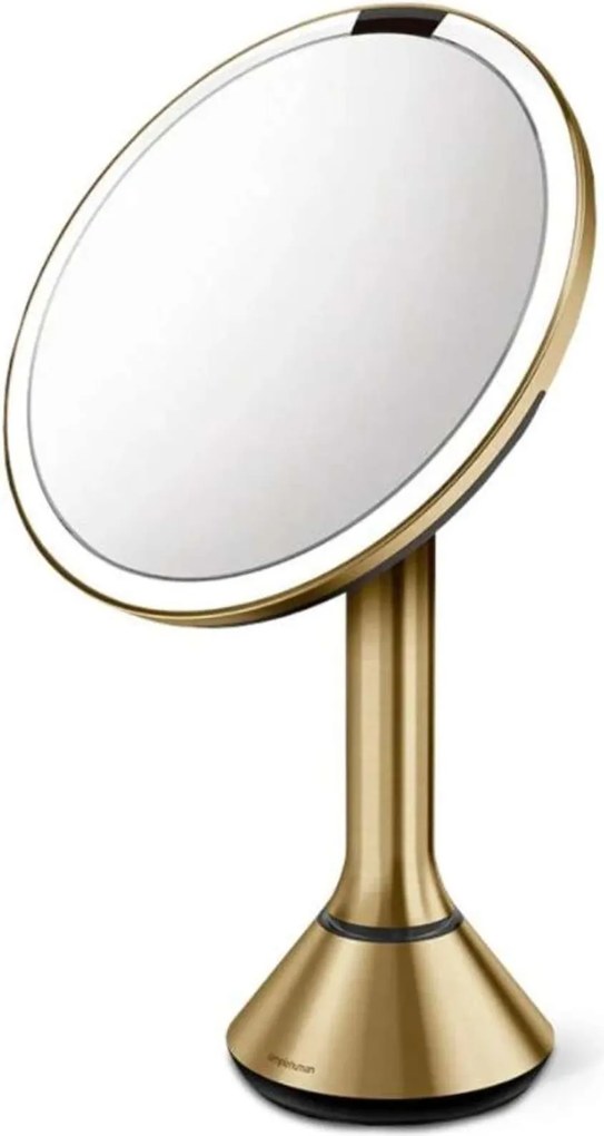 Simplehuman - Kosmetické zrcátko s LED osvětlením, mosaz ST3061