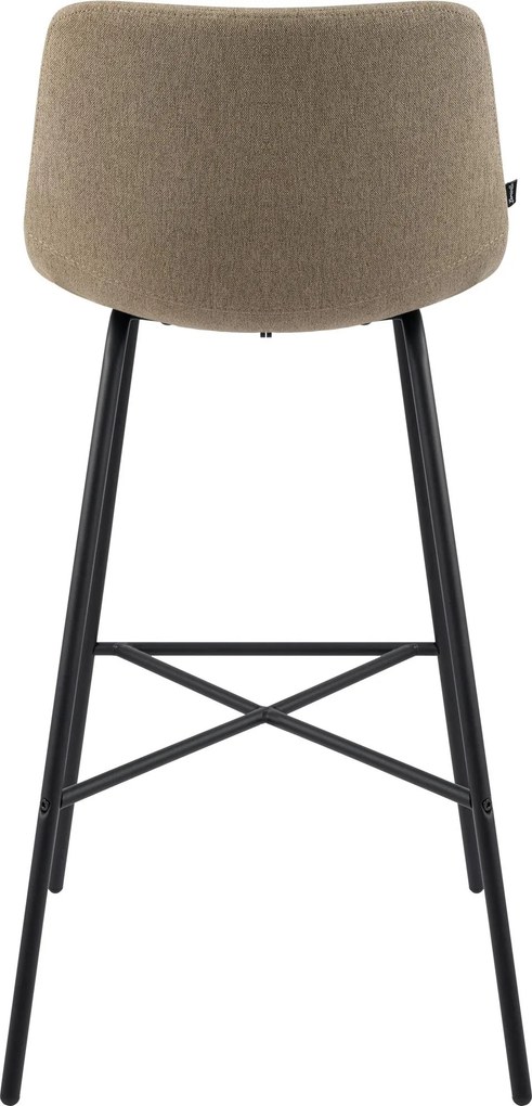 Barová židle Altona látka - šedohnědá
