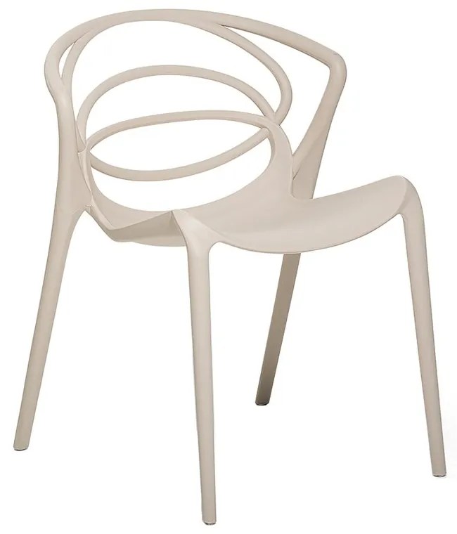 Béžová plastová kuchyňská židle - BEND