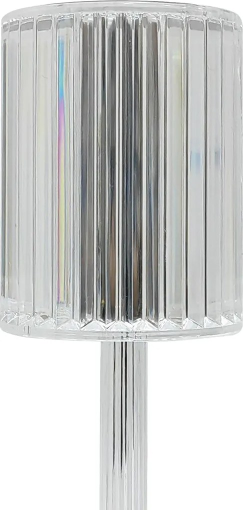 Stolní lampa Simple, 1x transparentní stínítko