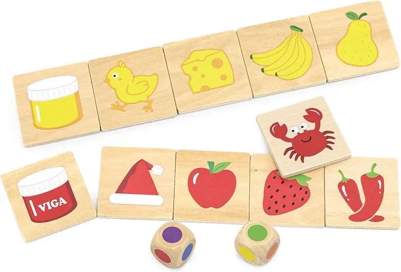 Dřevěné puzzle Barvy Viga