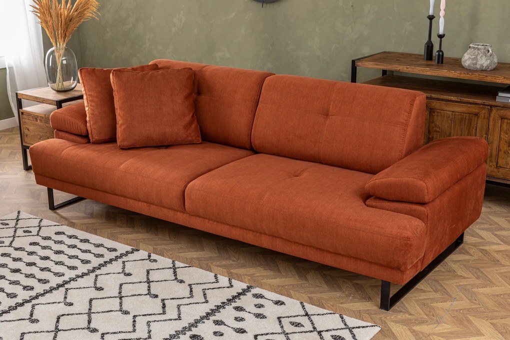 Atelier del Sofa 3-místná pohovka Mustang - Orange, Oranžová