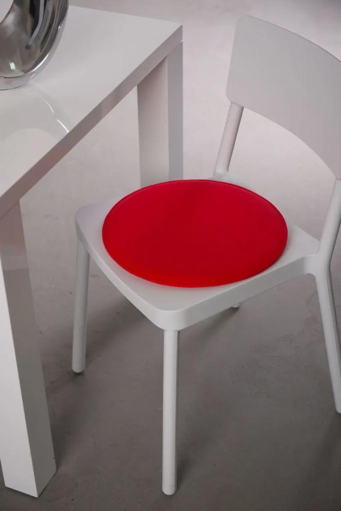 Design2 Polštář na židle kulatý červený