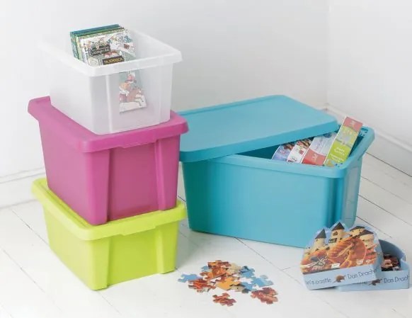 CURVER ESSENTIALS box 45L - transparentní