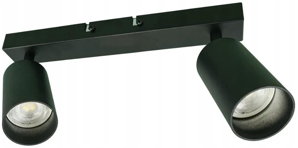 BERGE Stropní bodové svítidlo LED VIKI-X 2x GU10 - černé