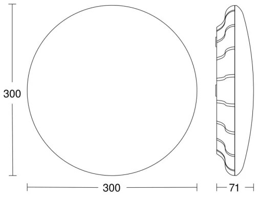 Steinel 067564 - LED Stropní svítidlo se senzorem RS PRO S20 SC 15,7W/230V 3000K