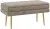 HOMCOM Lavice s polštářem, s úložným prostorem, ocel, 100 x 37,5 x 42 cm, růžová
