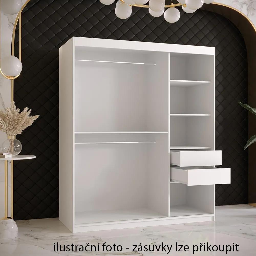 Šatní skříň Bluszcz 2 | 150 cm | bílá