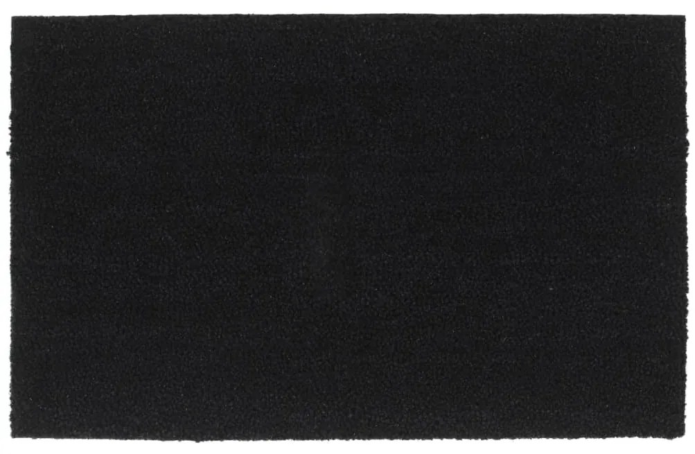 Rohožka před dveře černá 50 x 80 cm kokosové vlákno 155574
