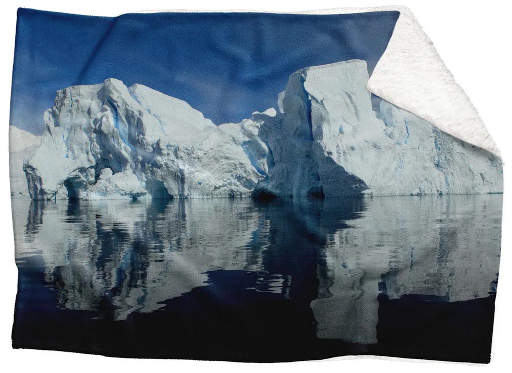 IMPAR Fleecová deka Ledovec 150x120 cm (Rozměr : 150 x 120 cm, Podšití beránkem: ANO)