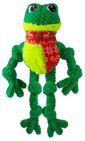 Hračka plyš vánoč. KONG Knots Frog L/XL